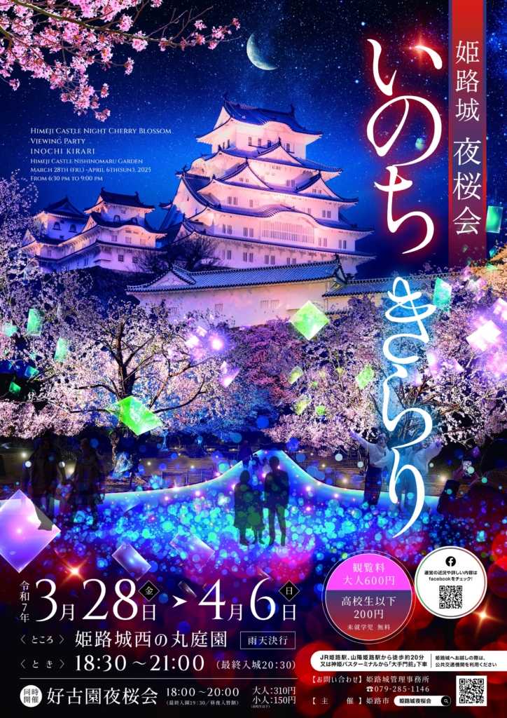 3/28～4/6 Himeji Castle Nighttime Cherry Blossom Light Up | News | Visit ...